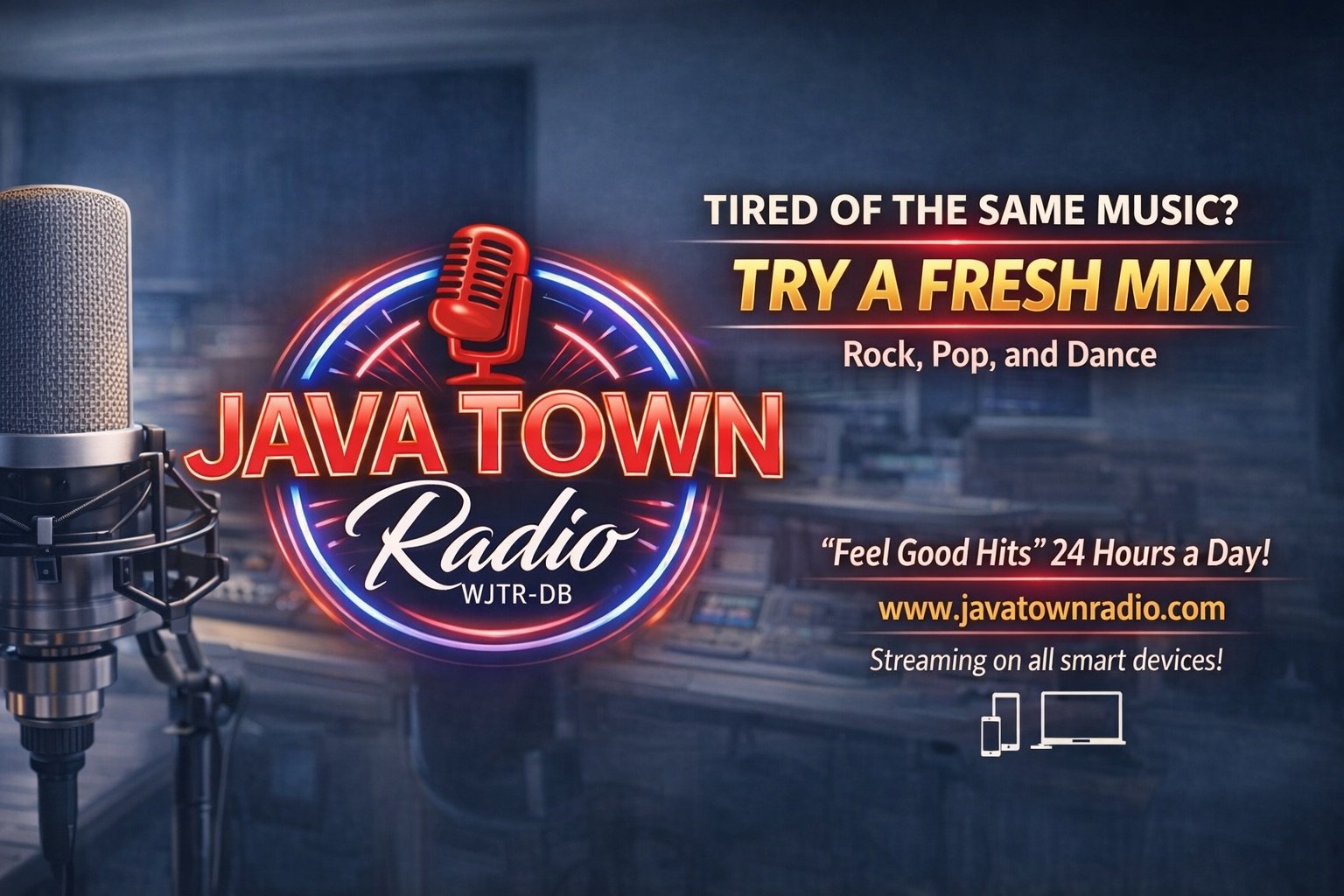 Java Town Radio — Listen Live | Feel Good Hits